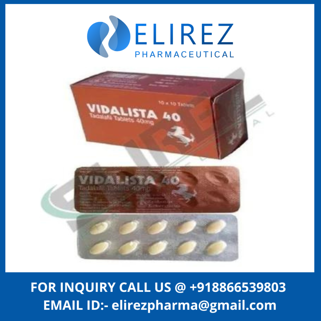 Vidalista 40 Mg Tablets - Elirez Pharma
